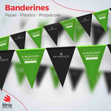 Banderines publicitarios en Medellín 100% personalizables