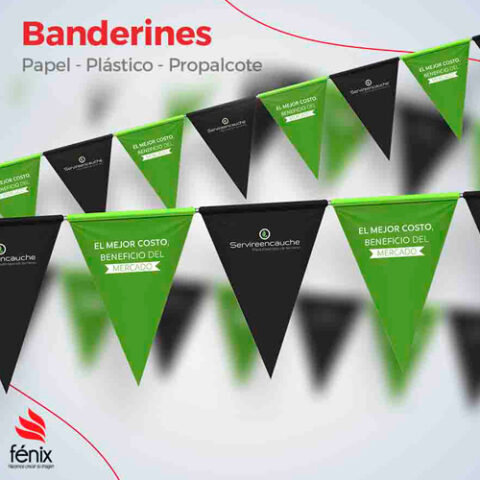 Banderines publicitarios en Medellín 100% personalizables